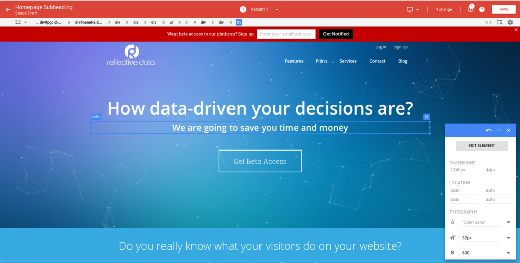 Getting Started With Google Optimize - Reflective Data Getting Started With Google Optimize - Reflective Data